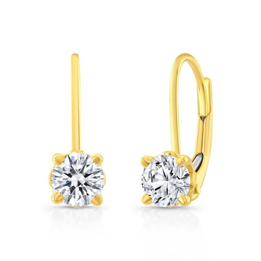 how does a leverback earring work