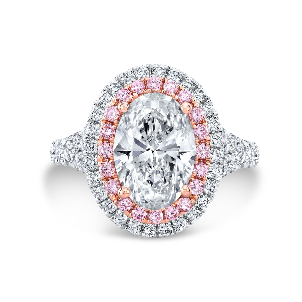 Oval Engagement Rings With Double Halo